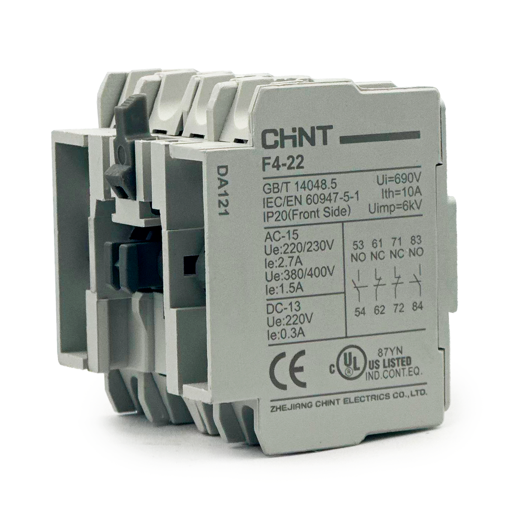 Block Contacto Auxiliar Frontal 2Na+2Nc P/Cont. Nc1 439520 | Grupo Coinp Store